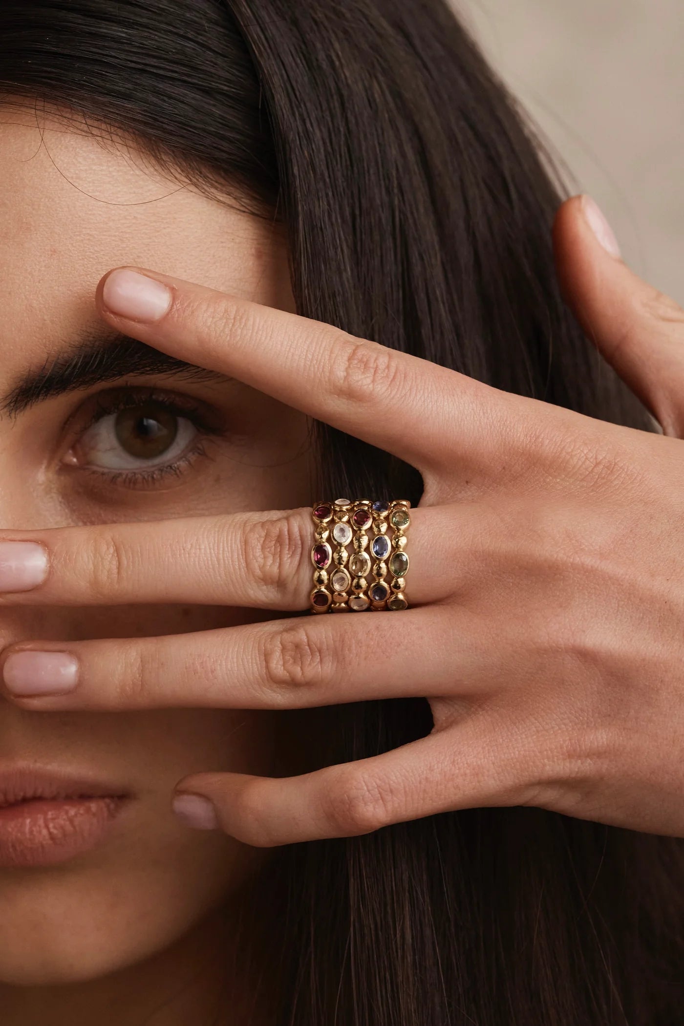 ToniMay Pebble Moonstone Stacker Ring, Gold - Size 9 – Mr. Pelly